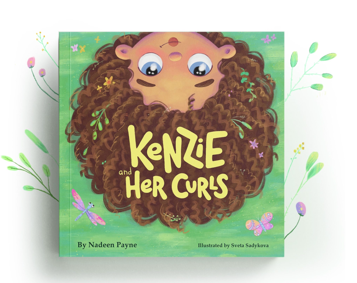 NADEEN PAYNE - Kenzie and her Curls hardcover book