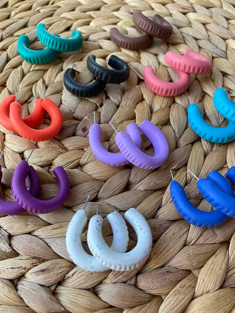 Esther Lian Jewellery- Chunky C Hoops